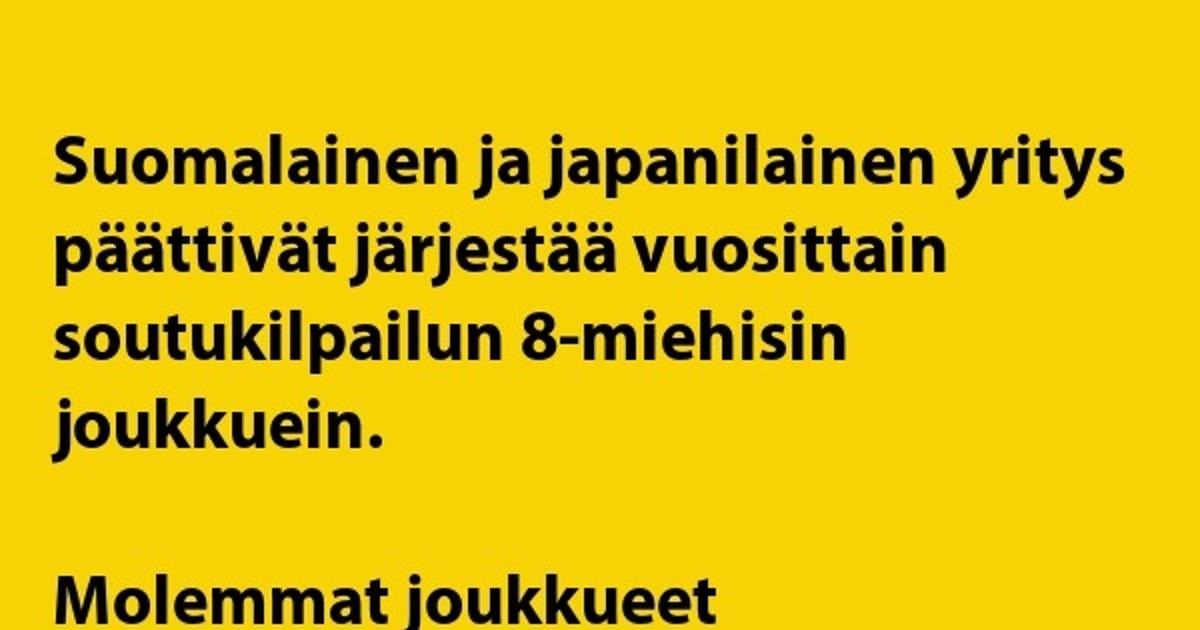 Suomalainen ja japanilainen.. - Huumoria joka päivään. Parhaat Vitsejä ...