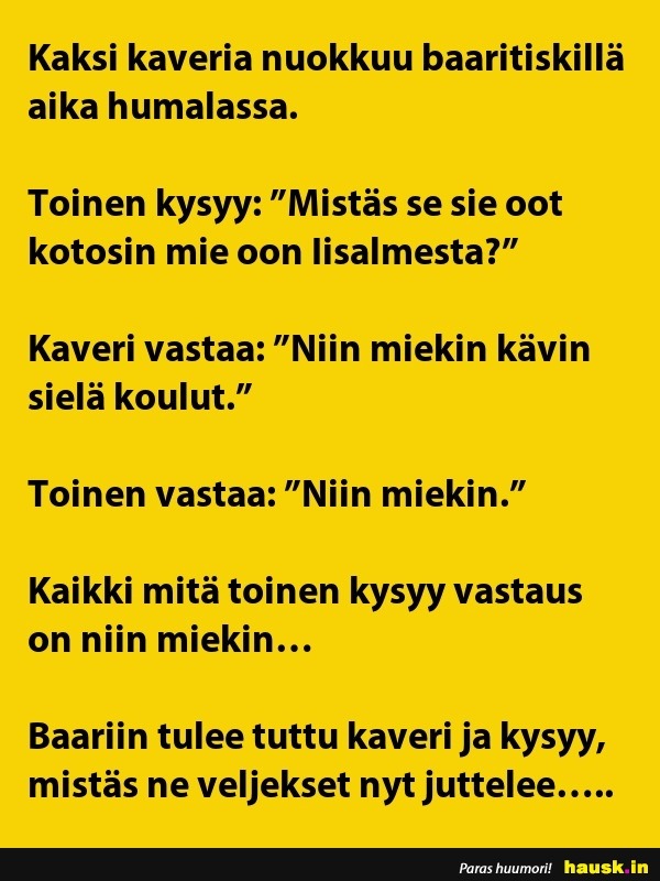 Kaksi kaveria nuokkuu .. - Huumoria joka päivään. Parhaat Vitsejä ja ...